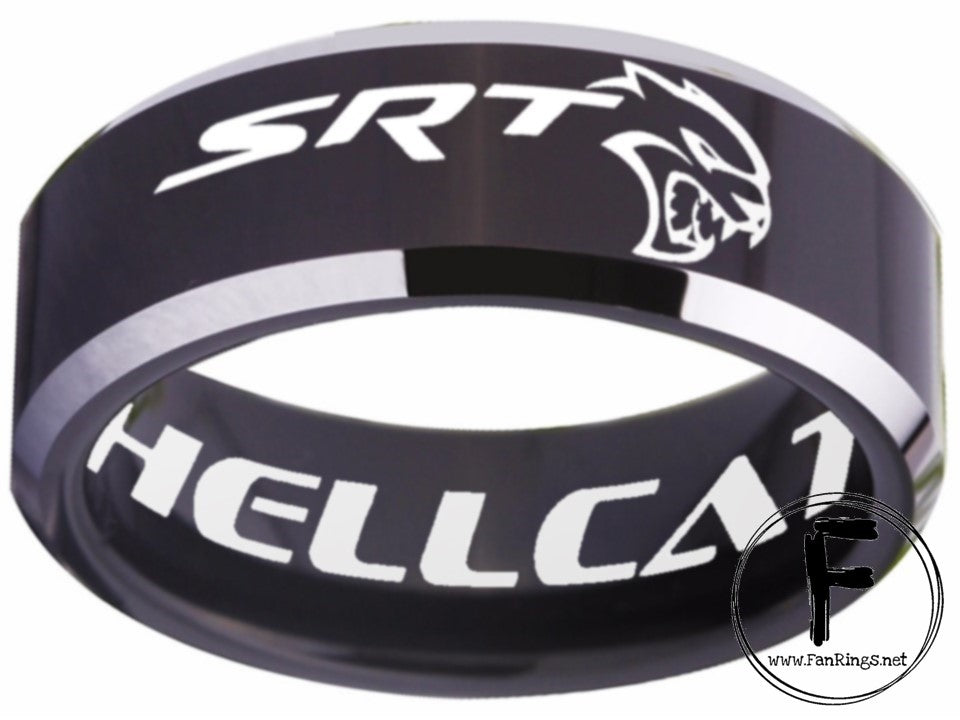 Dodge Hellcat ring Hellcat Logo Ring Dodge SRT Hellcat Ring Black ...