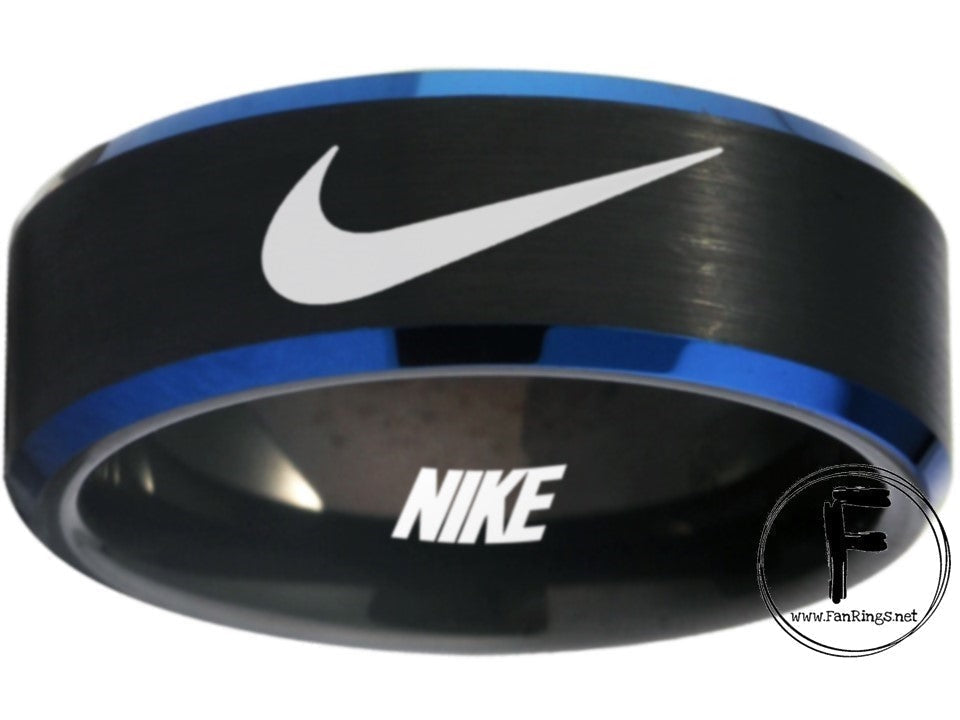 Nike Ring Black & Green Band Wedding Ring #nike #nikeair #justdoit ...