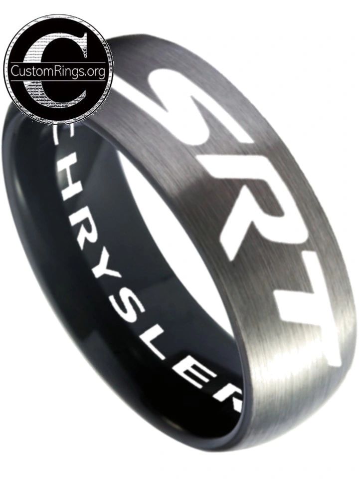 Dodge SRT Ring Dodge SRT Logo Ring Chrysler Grey, Silver and Black rin ...